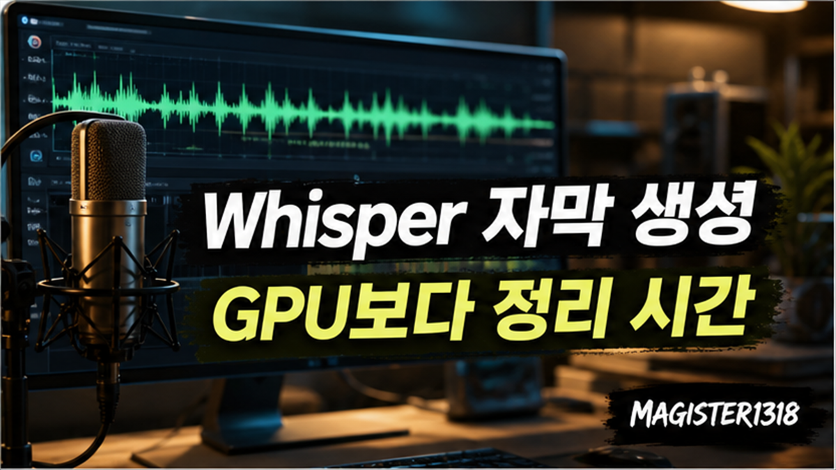 로컬 Whisper 자막 생성, GPU보다 파일 길이와 정리 시간이 더 컸다 - 아이테크 어른경제
